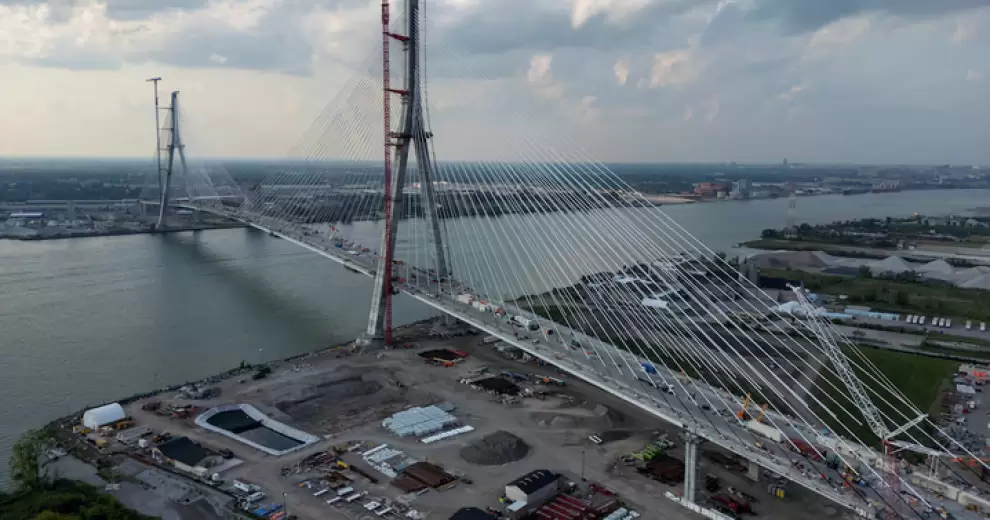 Así es el puente atirantado más largo de Estados Unidos que conectará ...